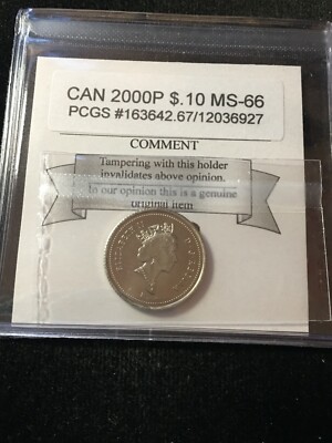 2000P Coin Mart / PCGS Graded Canadian, Ten Cent, **MS-66** #6927 | eBay