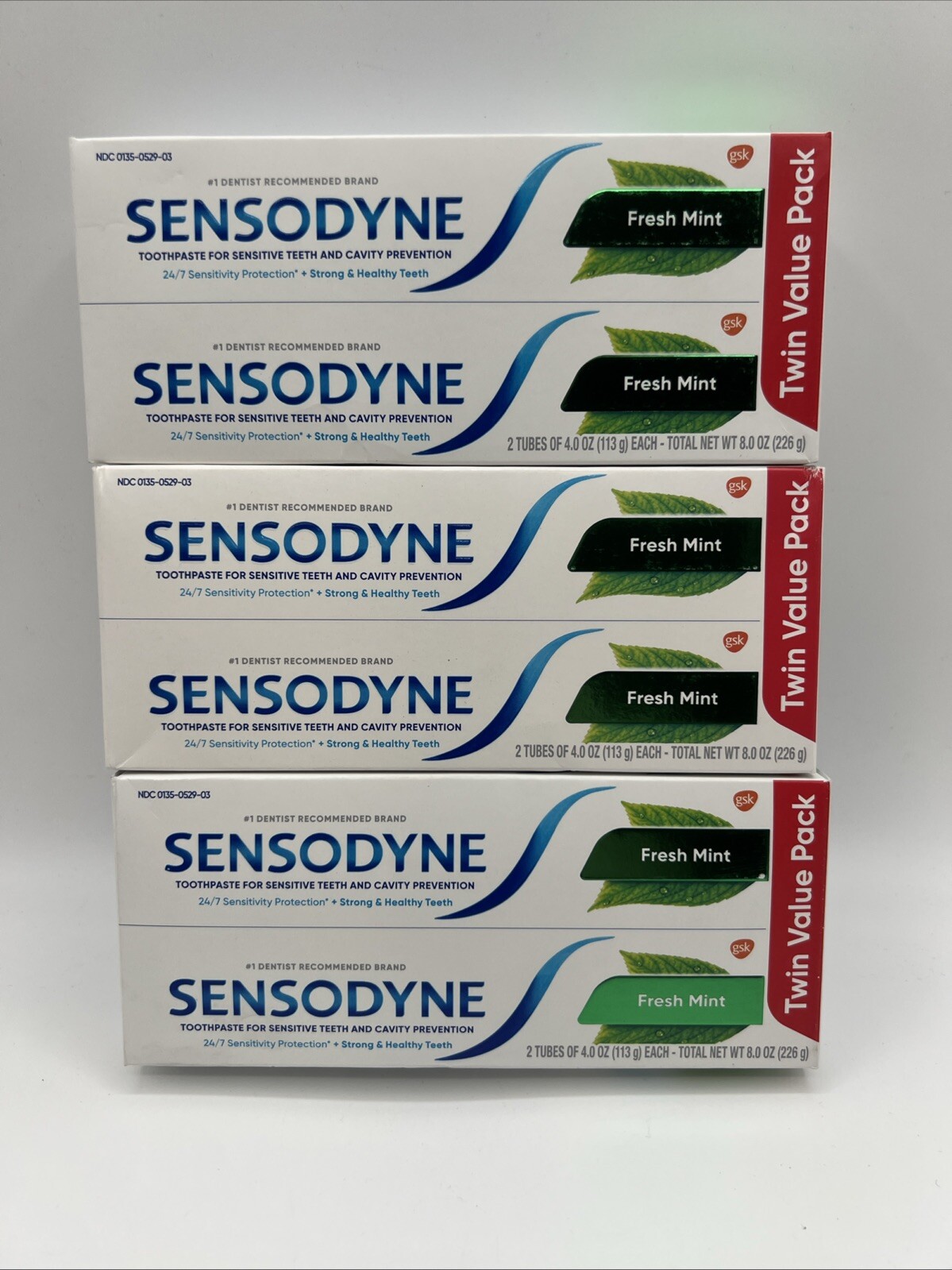 Sensodyne Sensitive Toothpaste Fresh Mint, 4.0oz Each 6 Pack ...