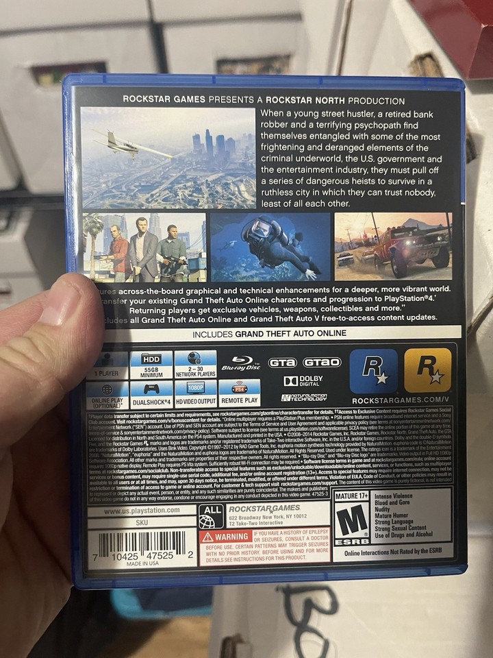 Grand Theft Auto v PS4 PlayStation 4 Game | eBay