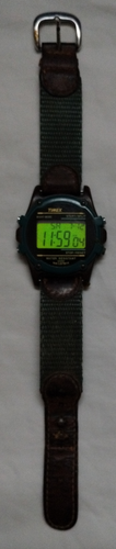 Vintage Timex Military Expedition Brown Green Timer Stop Start LCD ...