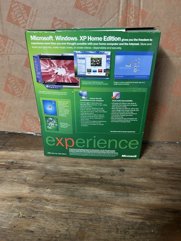 Microsoft Windows XP Home Edition Upgrade - Version 2002 - Original Box ...