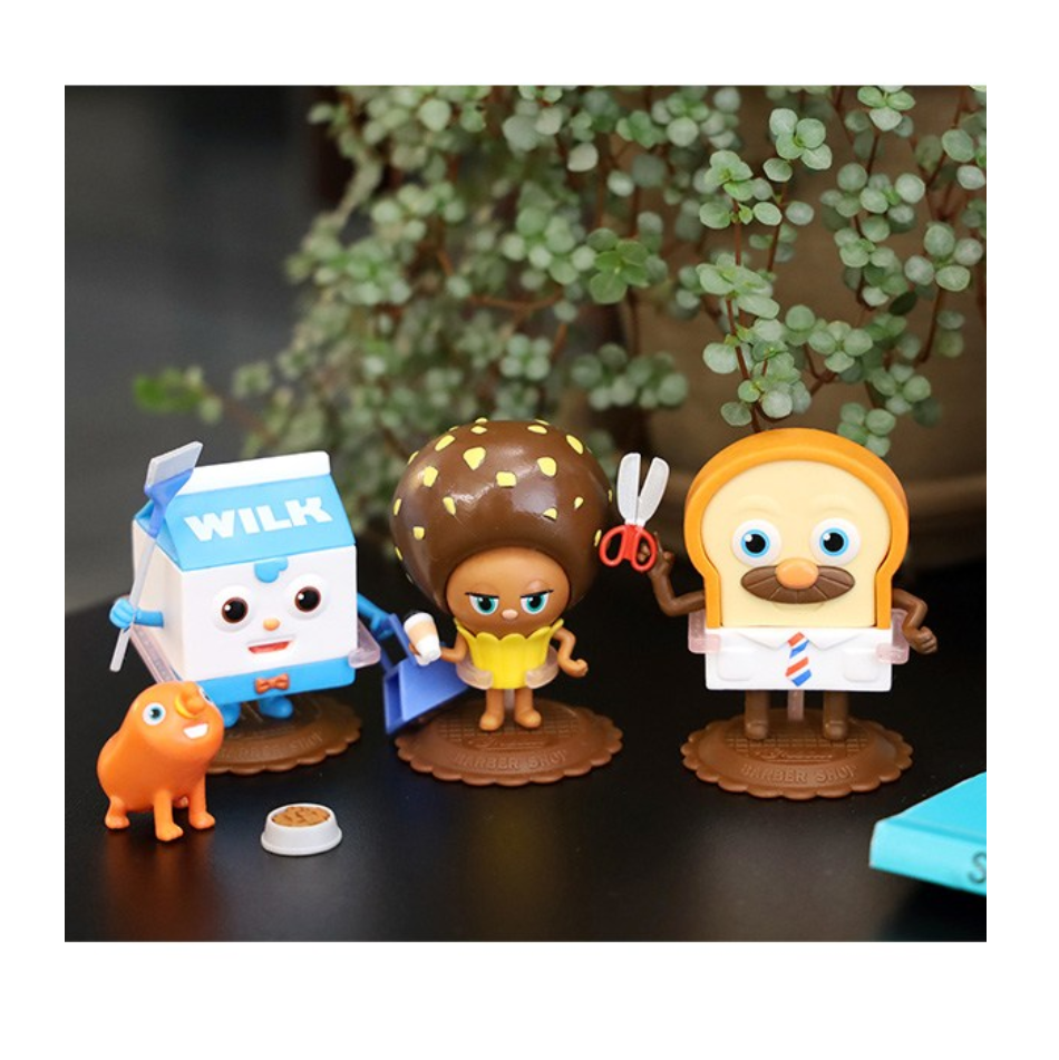 Bread Barbershop Figure Play Toy Korea Animation Netflix 4 Set - Choco ...