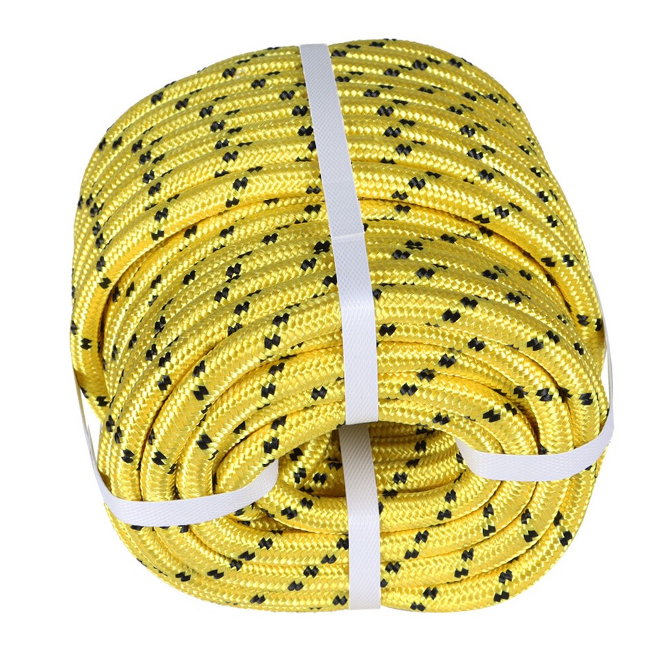 Bull Rope Double Braid Polyester Rope 1/2"×200' 6180Lbs Breaking ...