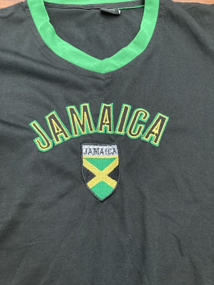 Jin&Juan Jamaica Flag Patch Country Colors Futbol Soccer T-Shirt Youth ...