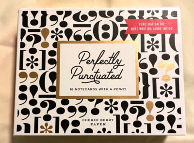 “Perfectly Punctuated” Notecards 16 cards with envelopes by Cheree ...