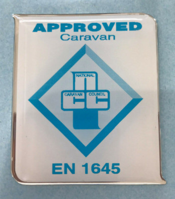 NCC Approved Caravan Badge EN 1645 Early Type - Swift Elddis Bailey ...