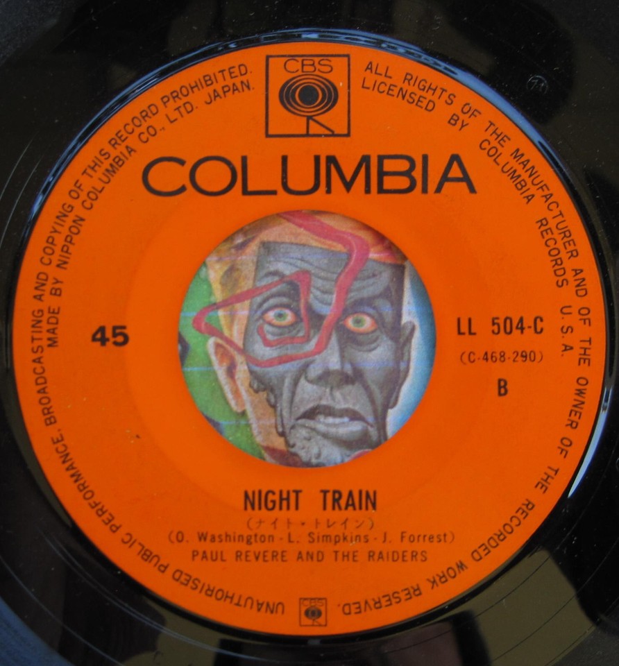 HEAR Paul Revere Raiders 45 Louie Louie / Night Train psych garage frat ...