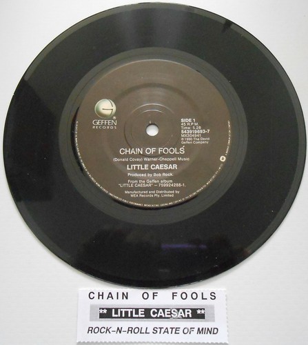LITTLE CAESAR Chain Of Fools 7" 45 rpm vinyl record NEW + juke box ...