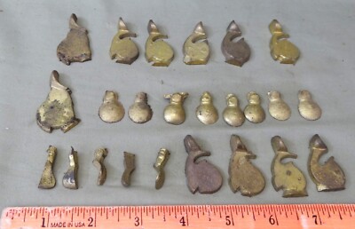 Lot of 24 Cast Brass Powder Flask Repair Parts | eBay