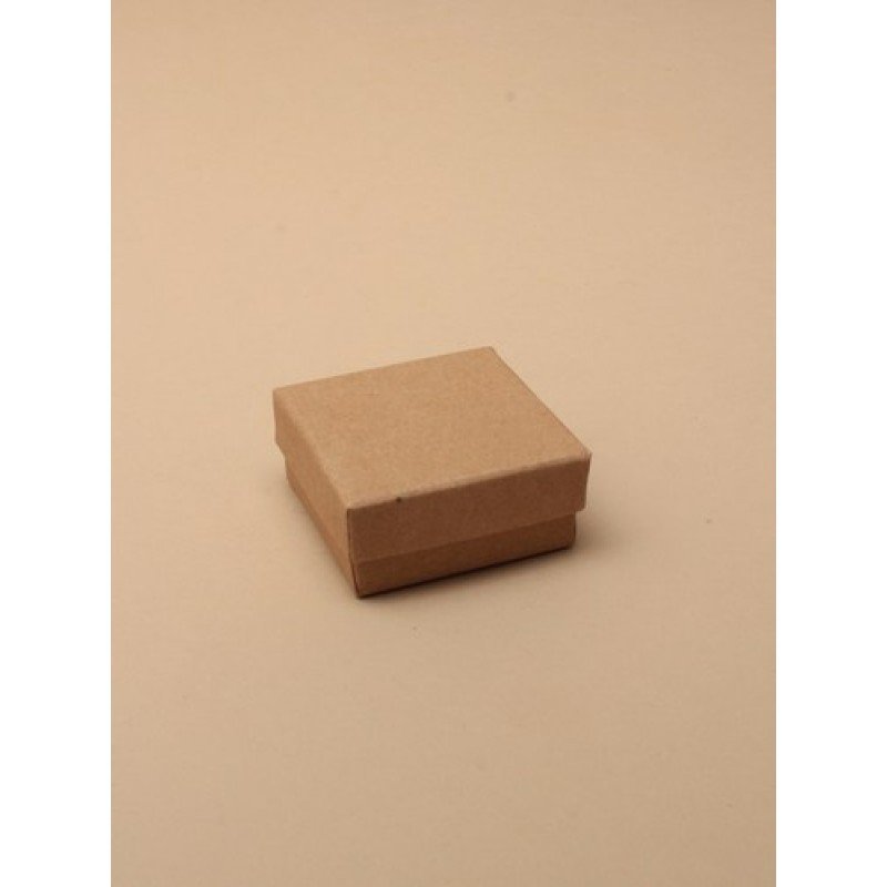 Pack of 12 Natural Brown Card Gift Jewellery Boxes Black Insert ...