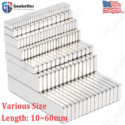 N52 Neodymium Bar/Rectangular Magnets Small/Large Magnets for DIY Craft ...