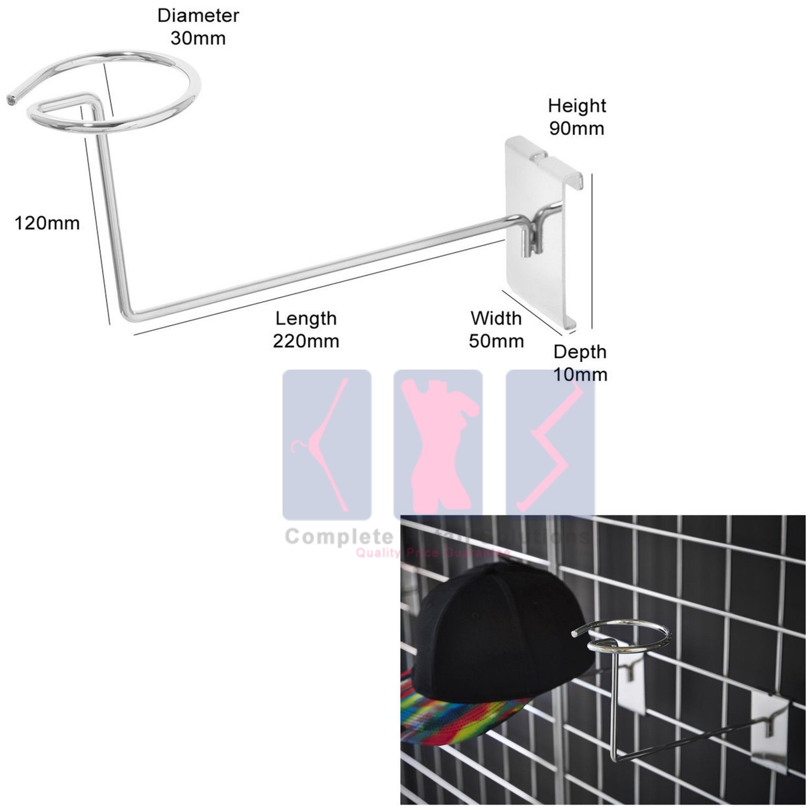 NEW MESH PANEL | GRID MESH HOOKS PRONGS CHROME ACCESSORIES | SHOP ...