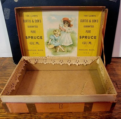 Scarce Curtis & Sons Spruce Gum display box | eBay