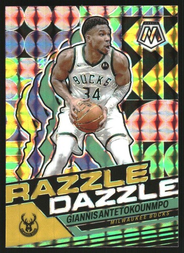 2023-24 Panini Mosaic Razzle Dazzle #6 Giannis Antetokounmpo Auto | eBay