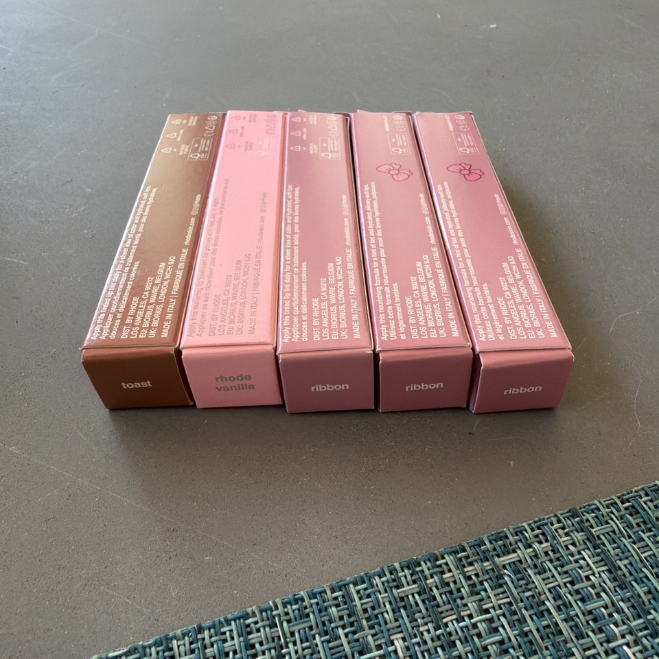 Rhode Limited Edition Scented Peptide Lip Tint Set of 5- Ribbon ...