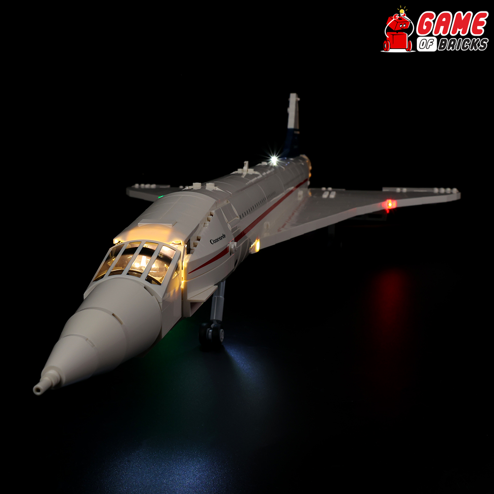 LED Light Kit for Concorde - Compatible with LEGO® 10318 (Remote ...