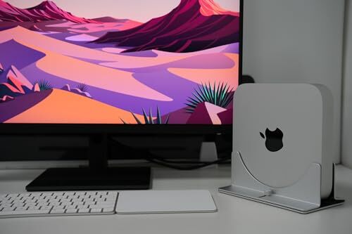 Mac Mini Stand Aluminium Vertical Holder Desk Mount - Universal Fit for ...