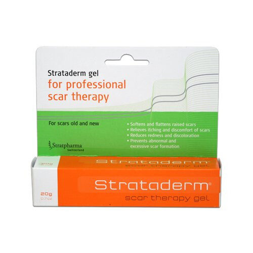 Genuine Strataderm scar 8-12 cm silicone gel 20 g old and new scars ...