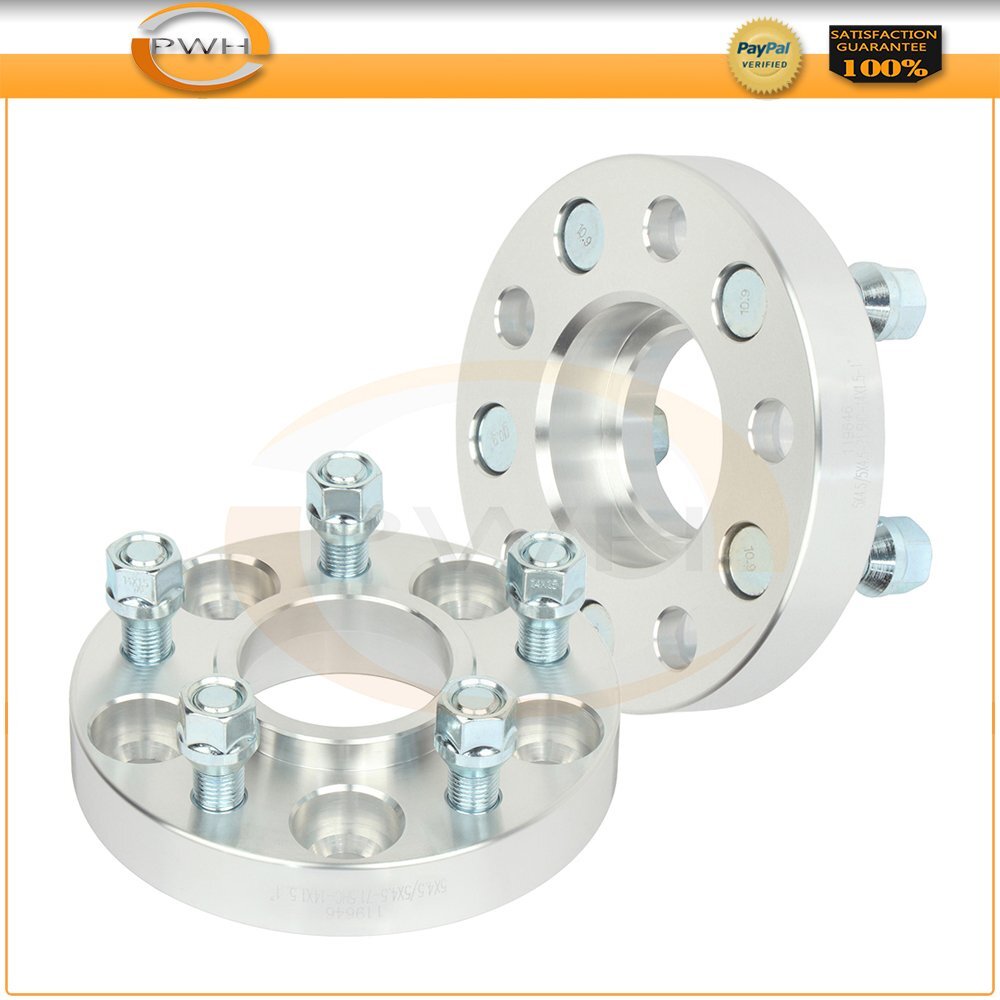 2 PCS 1" 5x4.5 14x1.5 71.5mm Wheel Spacers For Dodge Challenger ...