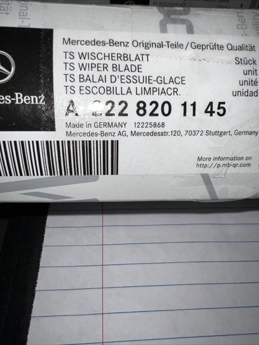 MERCEDES .A2228201145 Wiper Blades ct Mercedes Benz A2228201145 ...