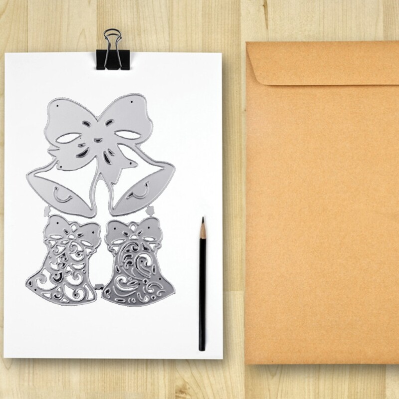 Christmas Bells Metal Cutting Dies Stencil DIY Scrapbooking Album Paper ...