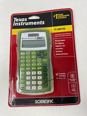 NEW Texas Instrument TI-30X IIS Green LCD Screen Display Calculator | eBay