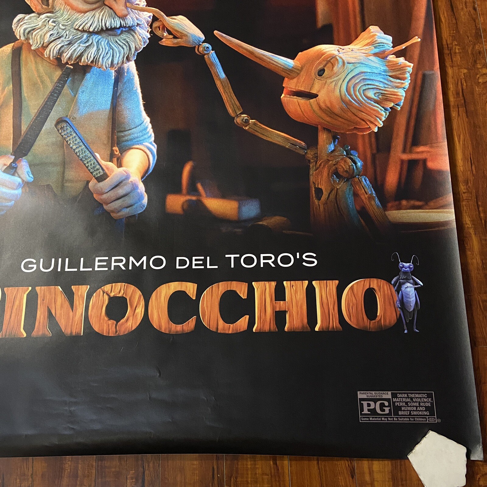 PINOCCHIO FYC*Guillermo Del Toro NETFLIX ORIGINAL BUS STOP MOVIE POSTER ...