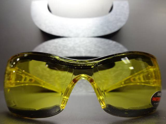 MOTORCYCLE BIKER SPORT RIDING Day - Night Yellow Lens PADDED SUN ...