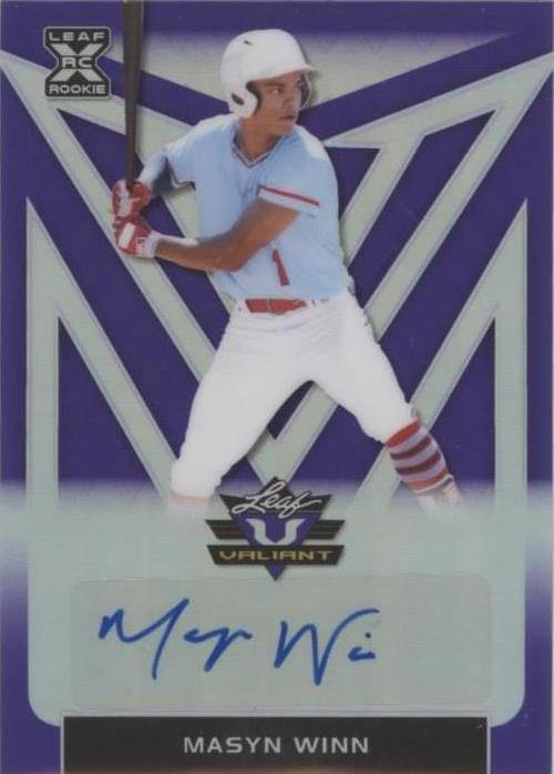 2020 Leaf Valiant - Masyn Winn #BA-MW1 Purple Prismatic /25 (AU, RC ...