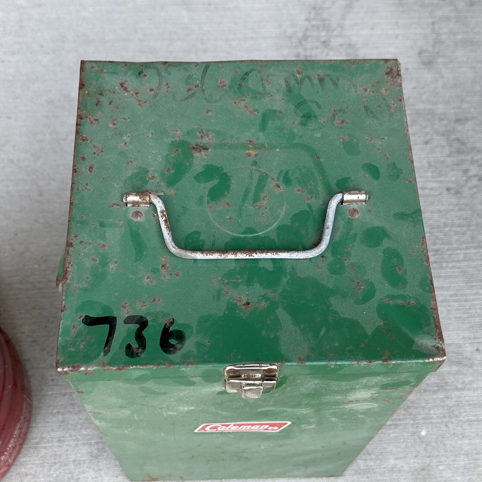 Vintage Coleman Lantern Case Metal Portable Coleman Case | eBay