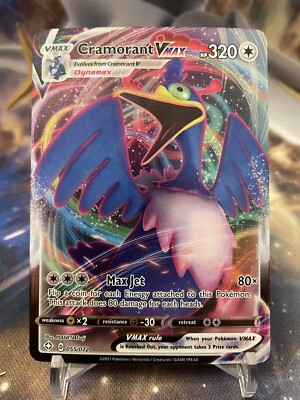 Pokémon TCG Cramorant VMAX Shining Fates 055/072 Holo Ultra Rare | eBay