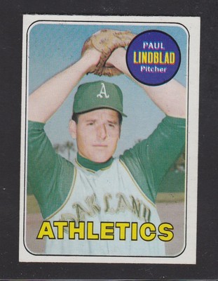 1969 TOPPS BASEBALL # 449 PAUL LINDBLAD NRMT-MT INV 1586 | eBay