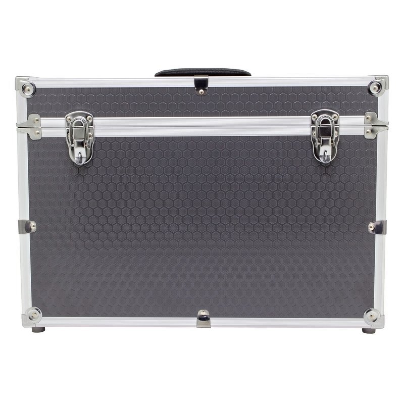 Large Hard Flight Case Grey DJ Tool Van Car Boot Storage Box ...
