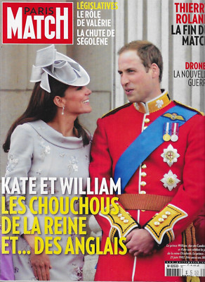 Paris Match Magazine Kate Middleton Prince William Thierry Roland ...