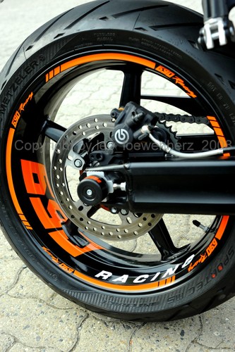 Wheel Sticker Supermoto KTM Duke 690 III 3 r 950 990 SM Rim Stripes ...