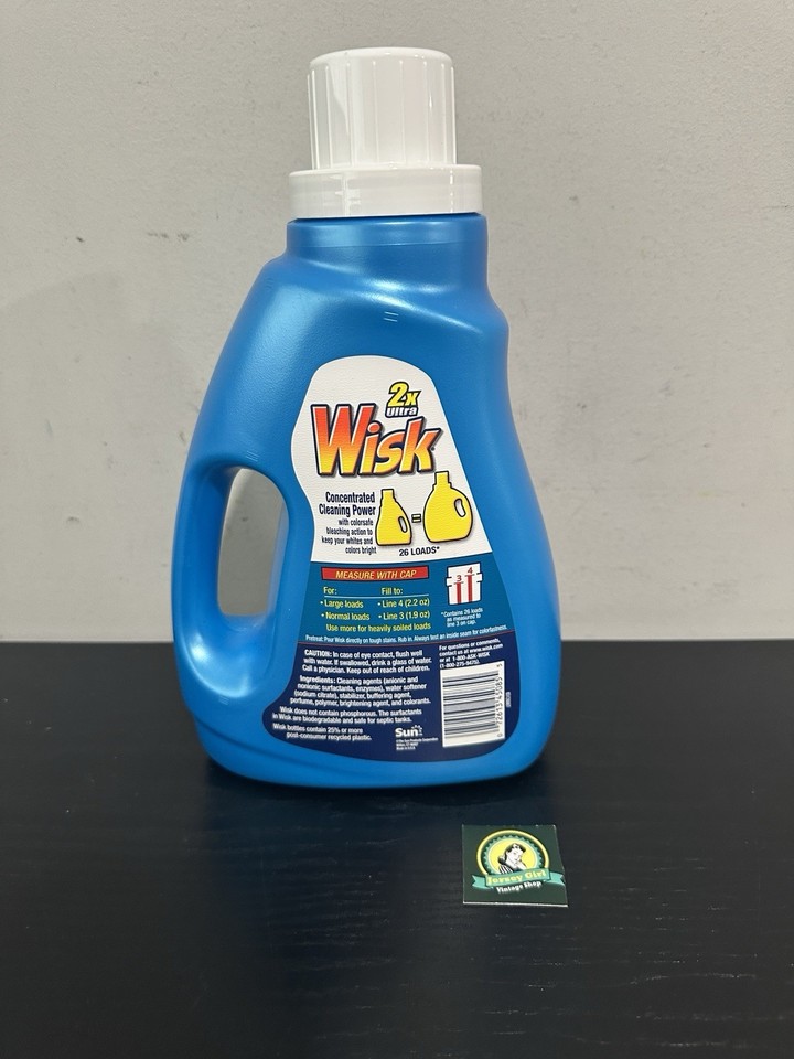Wisk 2x Ultra with Bleach Alternative 26 Loads 50 Fl Oz New ...