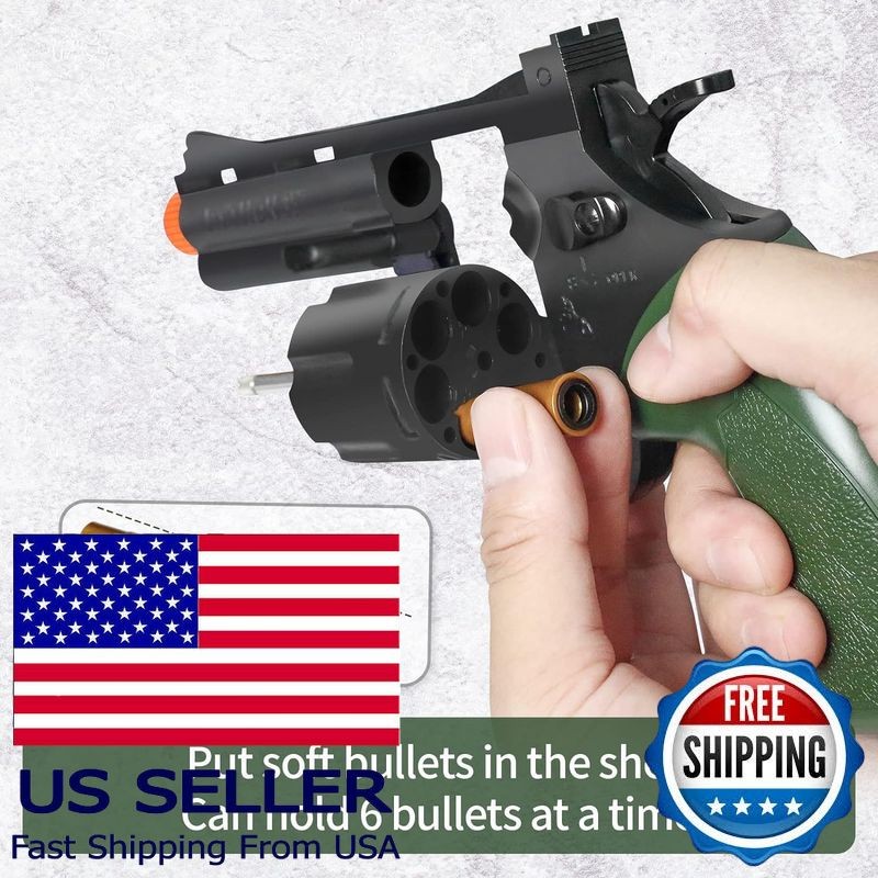 EVA Soft Bullet Revolver Toy Gun with 36 Bullets for Kids Ages 8-12 | eBay