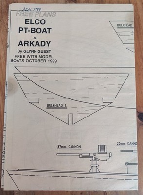 Model Boats Magazine Plan For Elco PT-Boat & Arcady Glynn Guest October ...