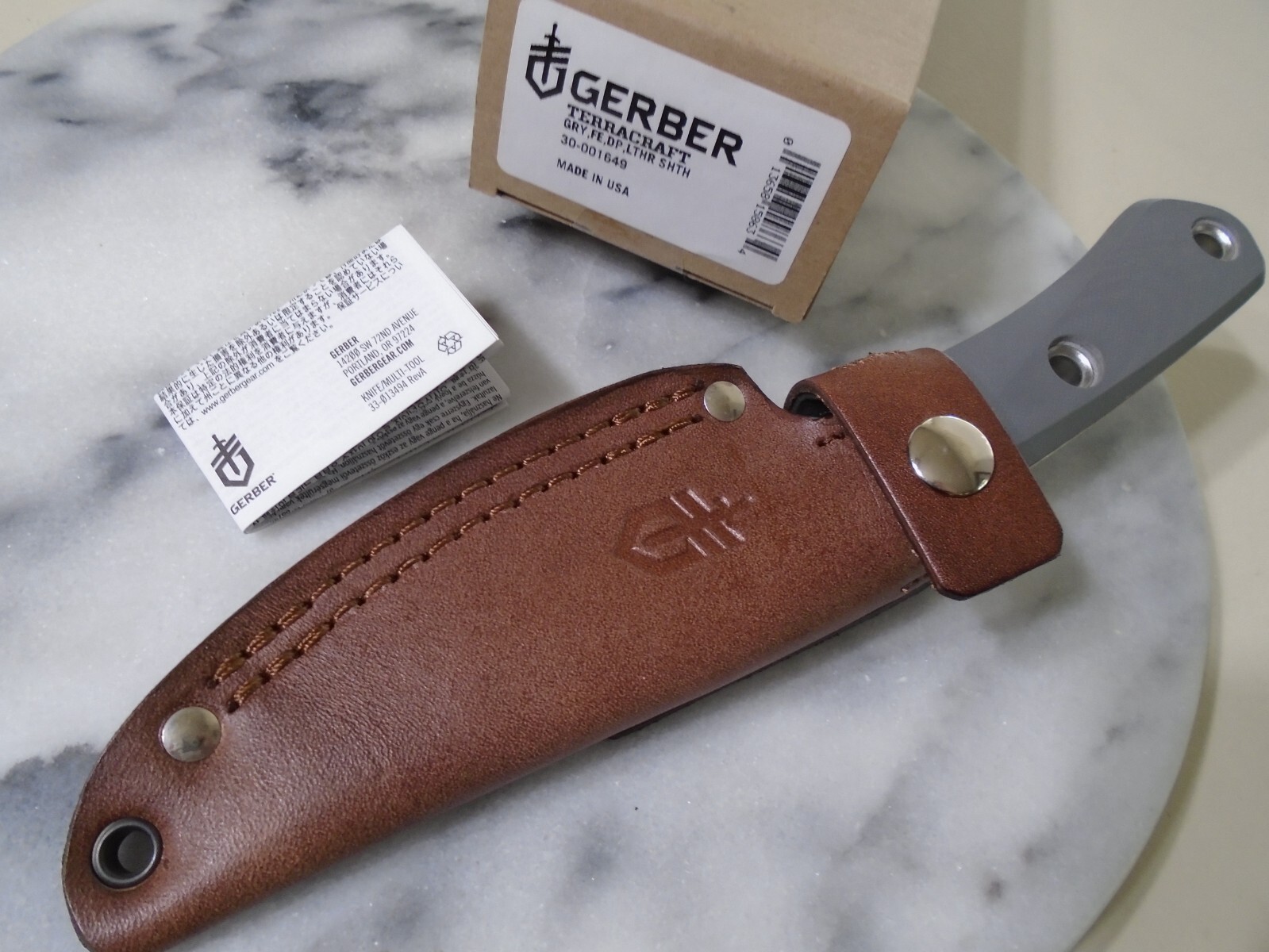 Gerber USA TERRACRAFT Fixed Blade Hunter Knife Full Tang CPM S30V Steel ...