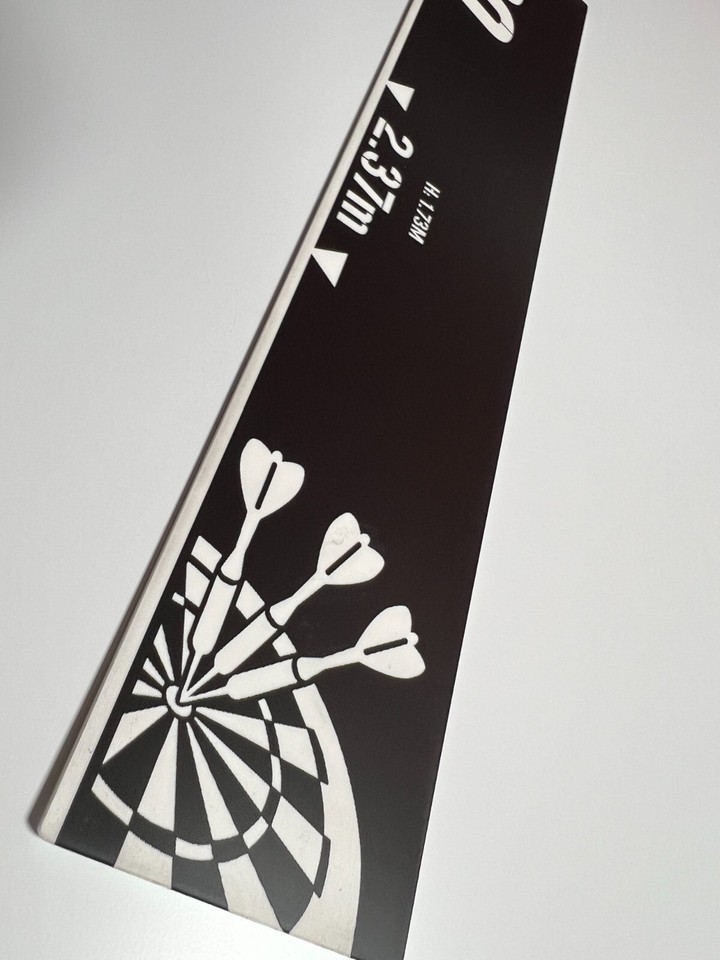 Travel Darts Oche portable throw line toe line for throw mat brand new ...