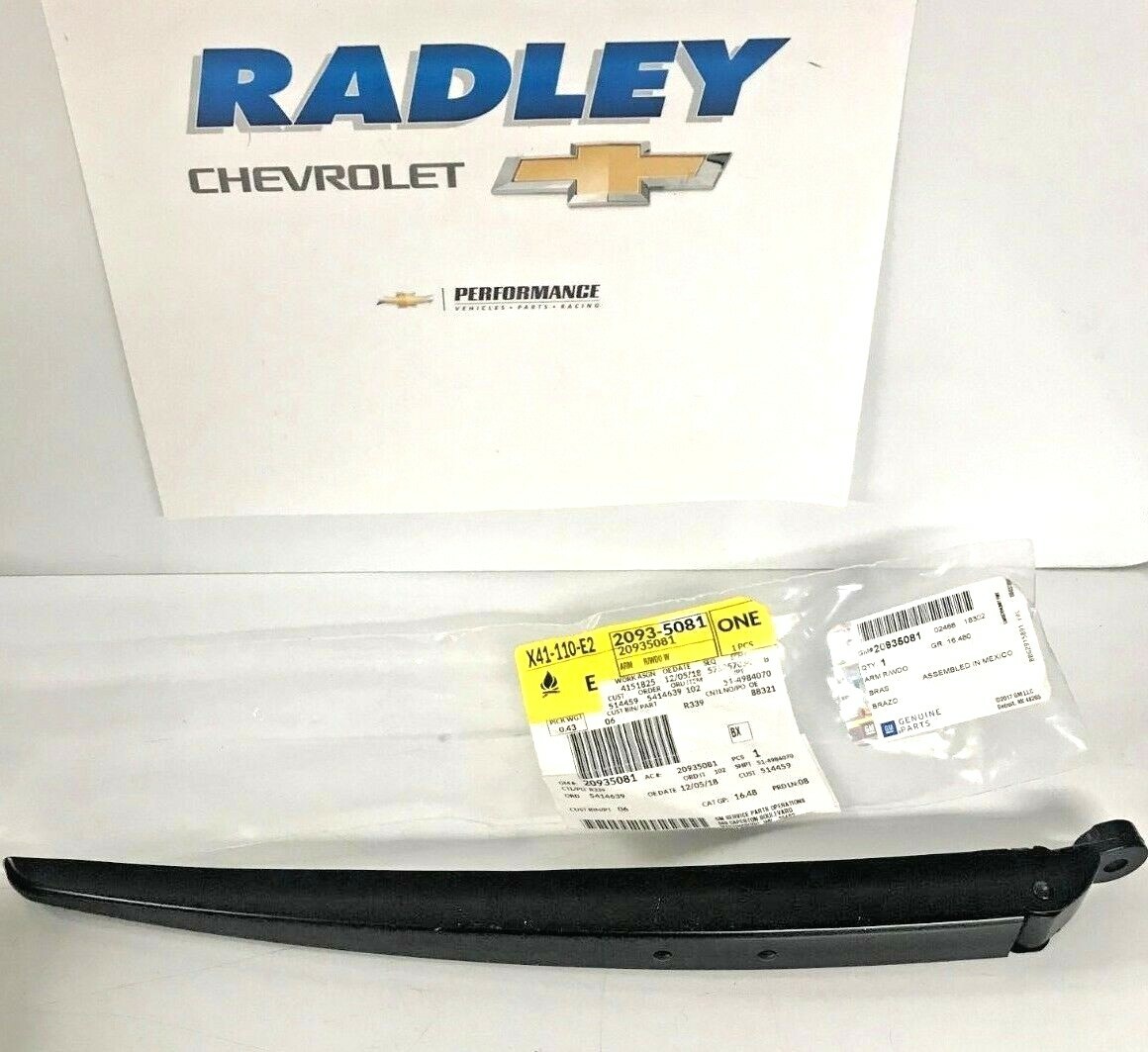 Chevrolet GM OEM 09-15 Traverse Wiper-Rear Window Arm 20935081 B06 | eBay