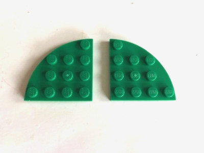 LEGO Parts - Quarter Round Plate, Green, 4x4, Part # 30565 - Lot of 2 ...