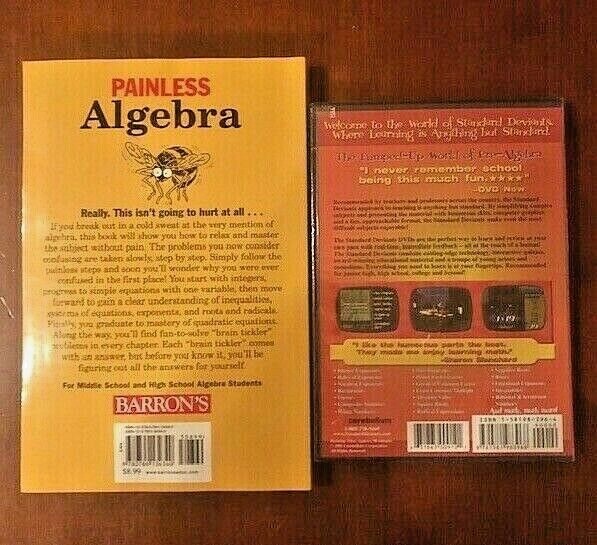 New ~ STANDARD DEVIANTS The Basics~ Learn Pre-Algebra DVD+ PAINLESS ...