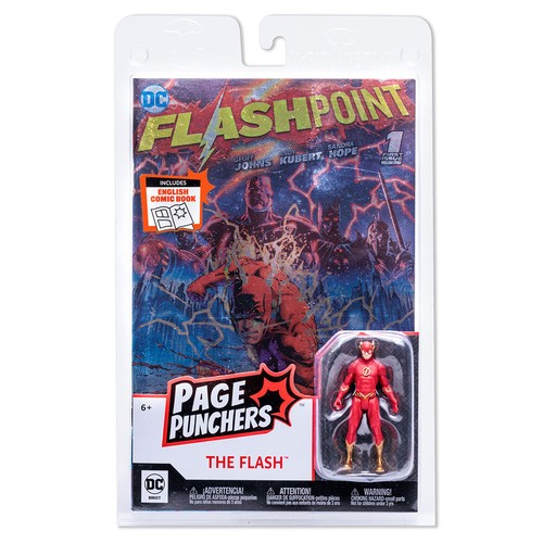 DC Direct Comic With Figure The Flash Flashpoint Metallic Cover Variant ...