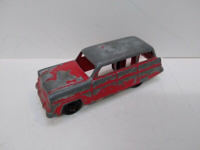 BRENTOY no6 red ESTATE CAR with bakelite wheels Made in AUSTRALIA and ...