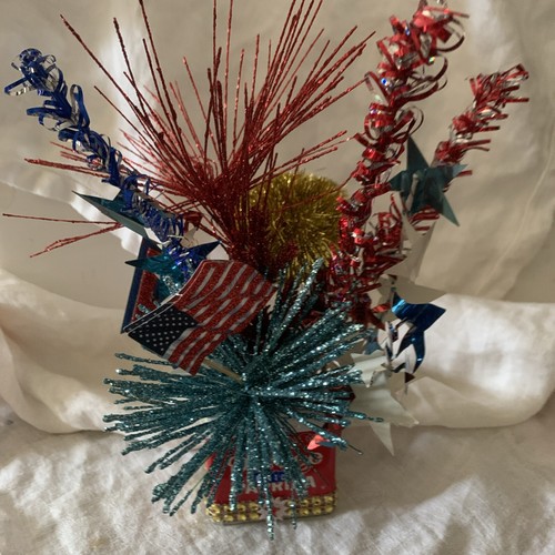 Fireworks Patriotic Table Decor Riser Shelf | eBay