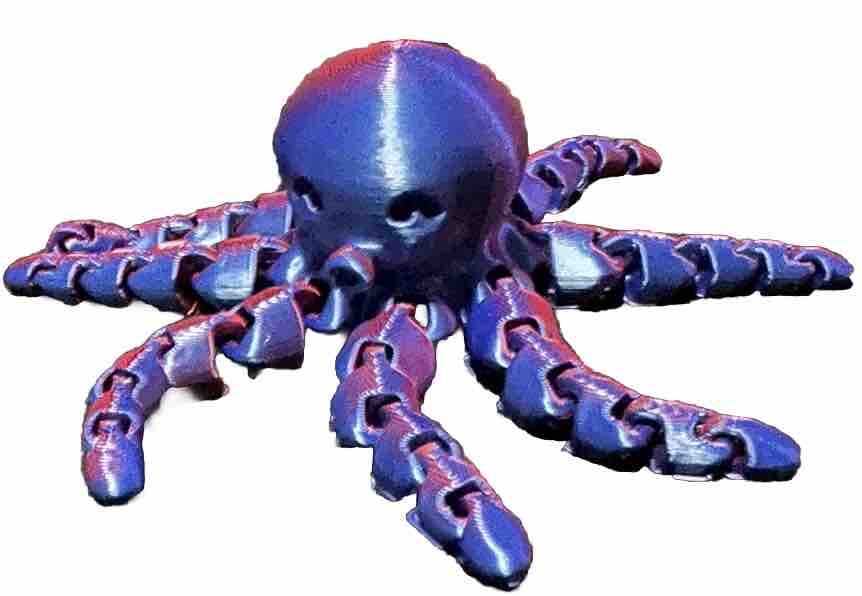 3d Printed Double Size Mega Octopus - Gem
