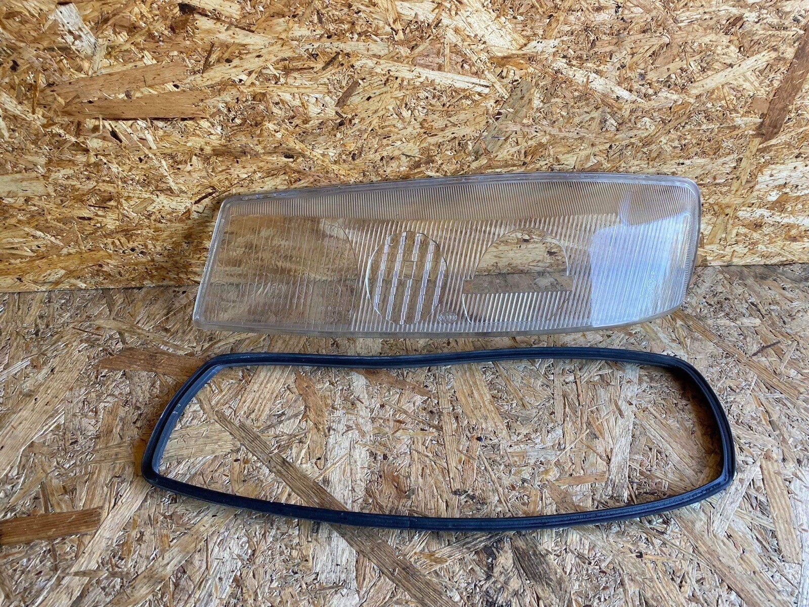 Opel Calibra OEM Headlight Glass Left w Rubber Gasket Hella | eBay