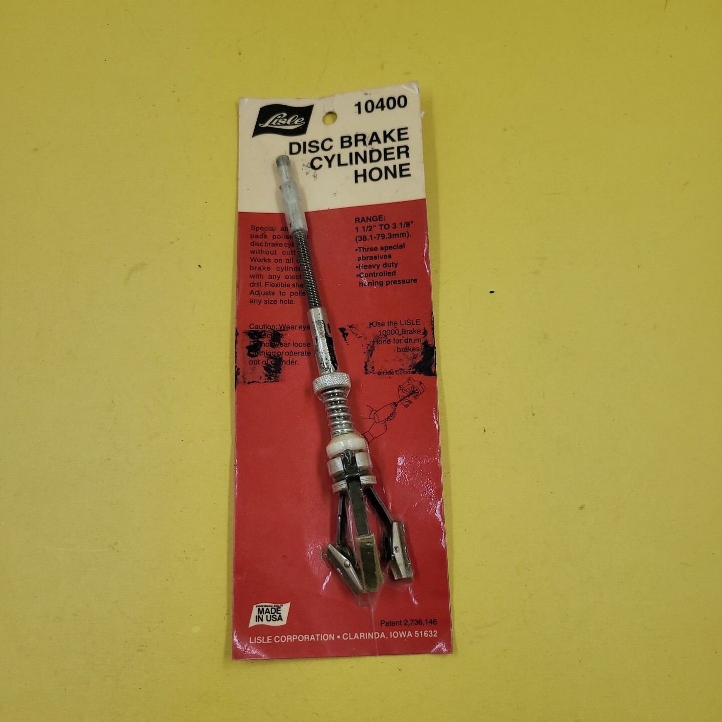 Lisle 10400 Disc Brake Hone for 1-1/2" to 3-1/8" vintage nos | eBay