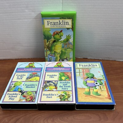 4 Lot of Franklin Turtle Cartoons Goes To School, Face His Fears, Plays ...